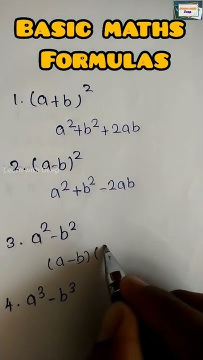 maths basic formulas... part 1..#shorts #mathstricks #mathsnotes # ...