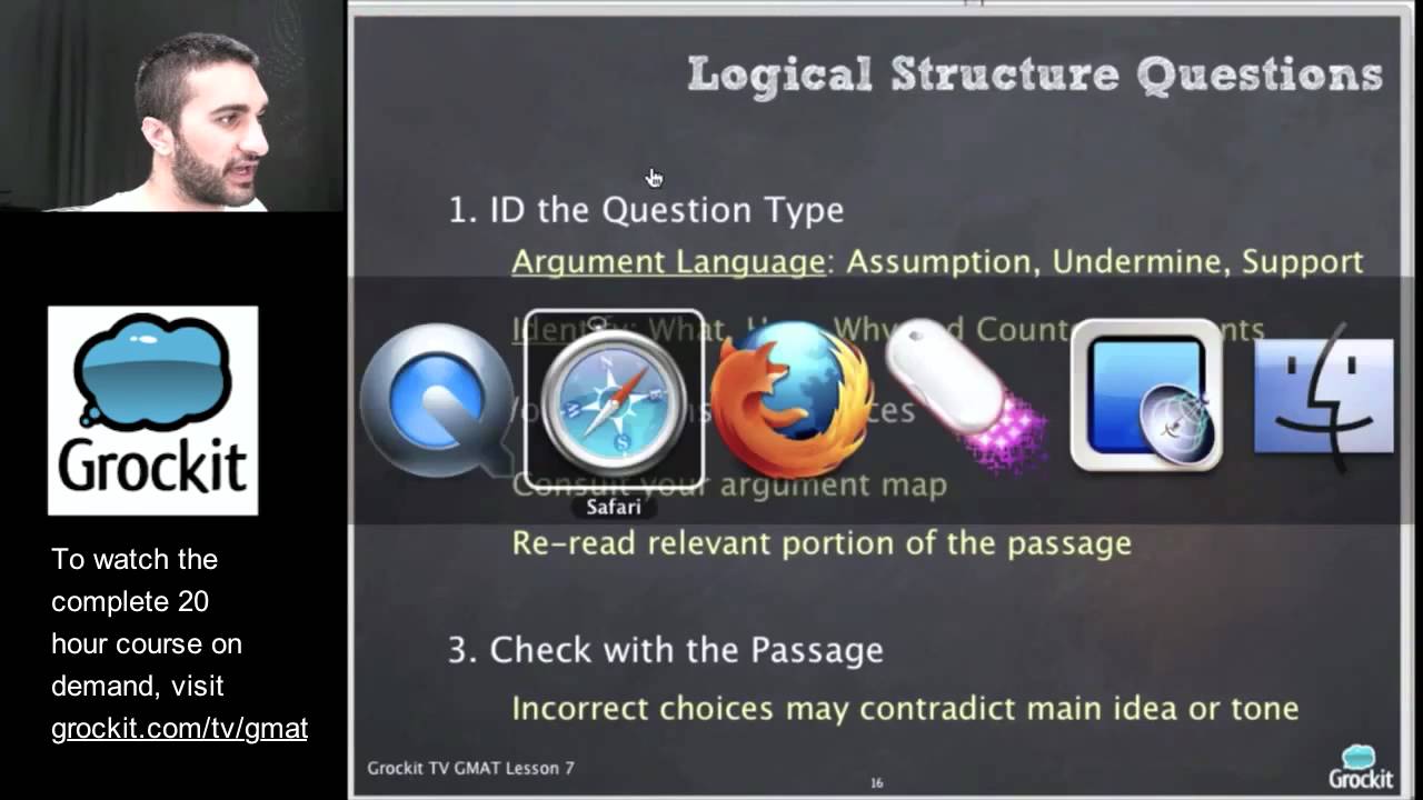 Grockit GMAT TV Lesson 7, Part 2 (Verbal Reading Comprehension) - YouTube