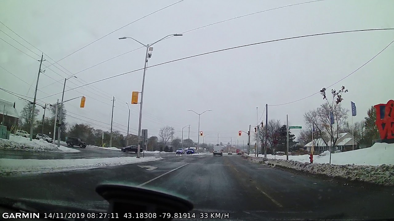 Driving in the winter in Hamilton, Ontario, Canada - YouTube