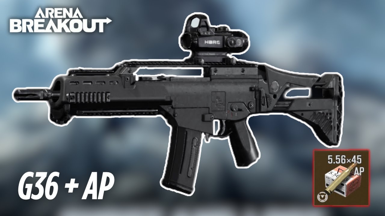 The new gun G36 is equipped with a 4x holographic sight to test the ...