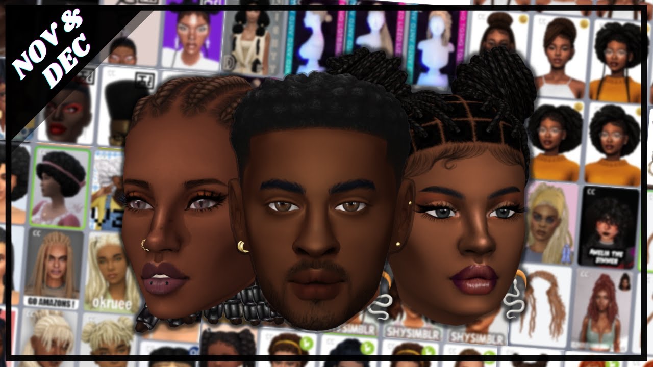 Afro Finds Nov & Dec 2022 · Urban CC shopping · MM & Alpha · Sims 4 ...