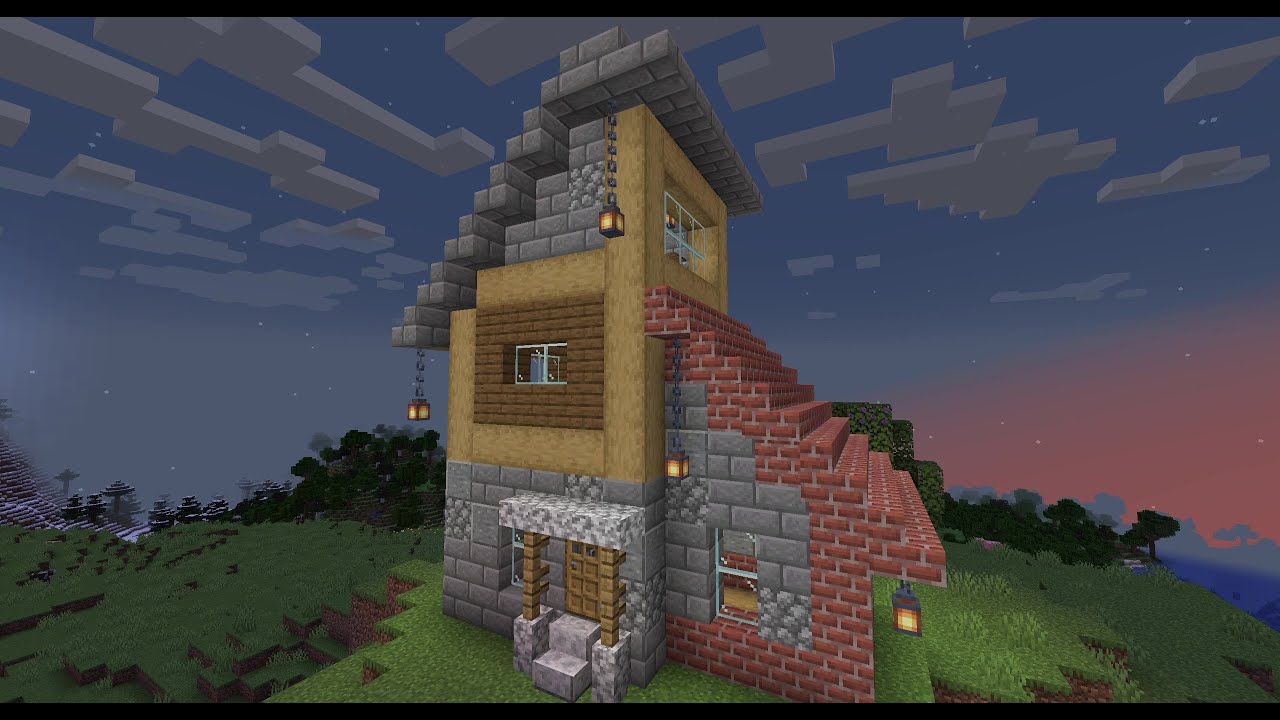 [Minecraft] Creative Building #15 || Home For Beginners ~ The Stone ...