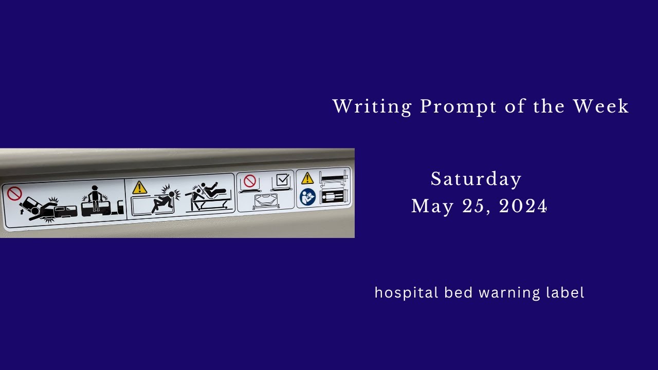 Writing Prompt of the Week, May 25, 2024: hospital bed warning label ...