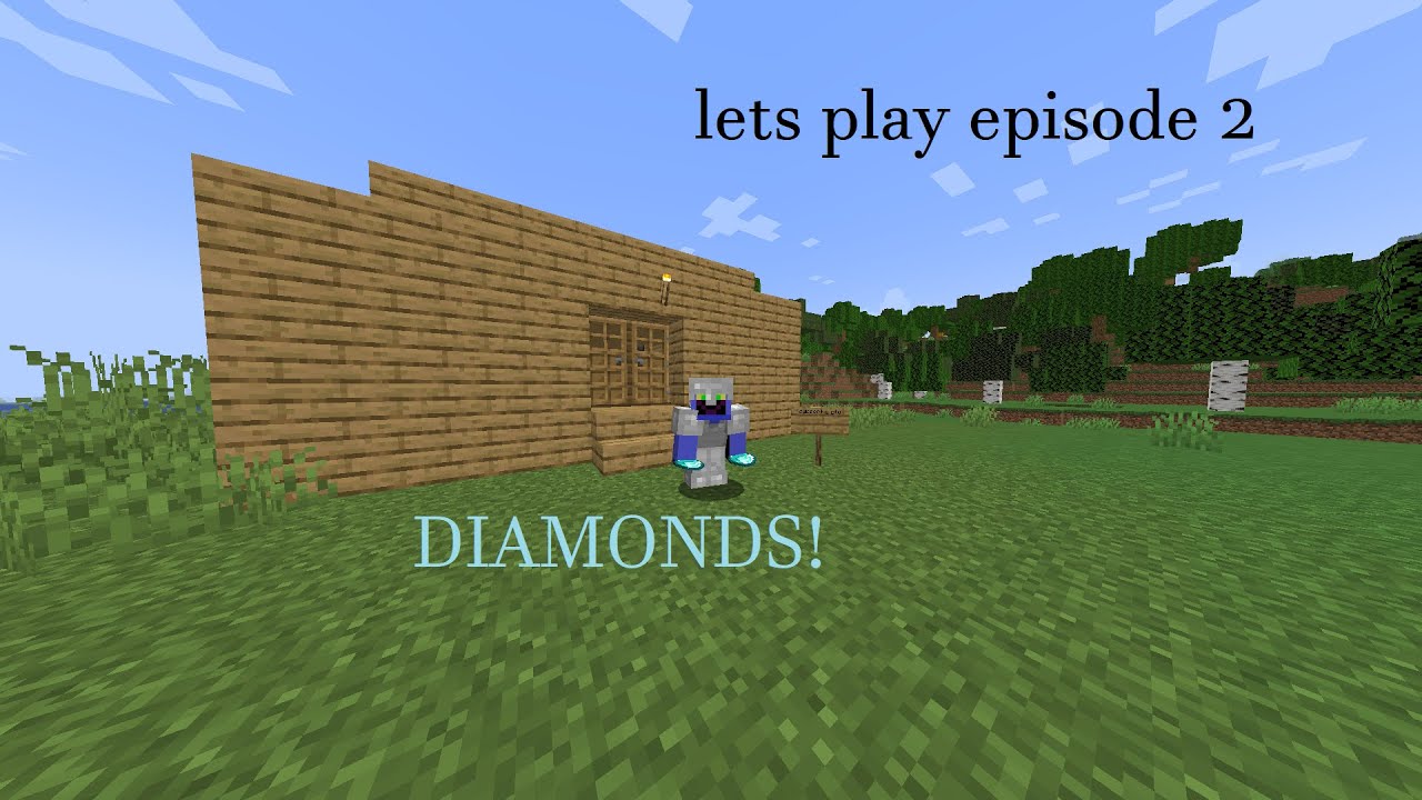 Minecraft hardcore lets play episode 2 (DIAMONDS!) - YouTube