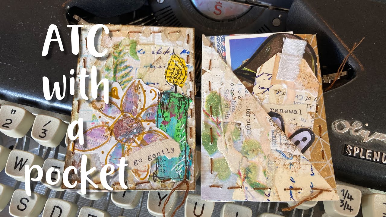 lets make ATC ( artist trading cards ) with a pocket mixed media - art ...