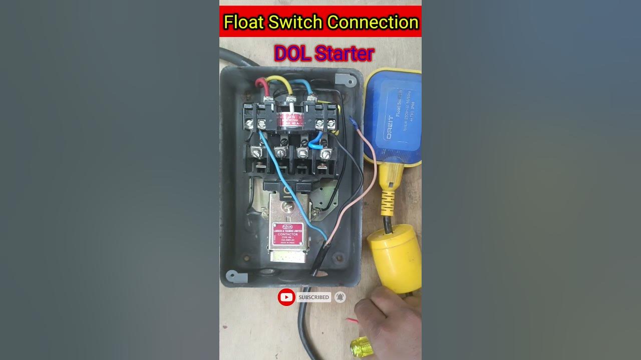 Float Switch Connection with DOL Starter | Dol Starter float switch connection | float switch ...
