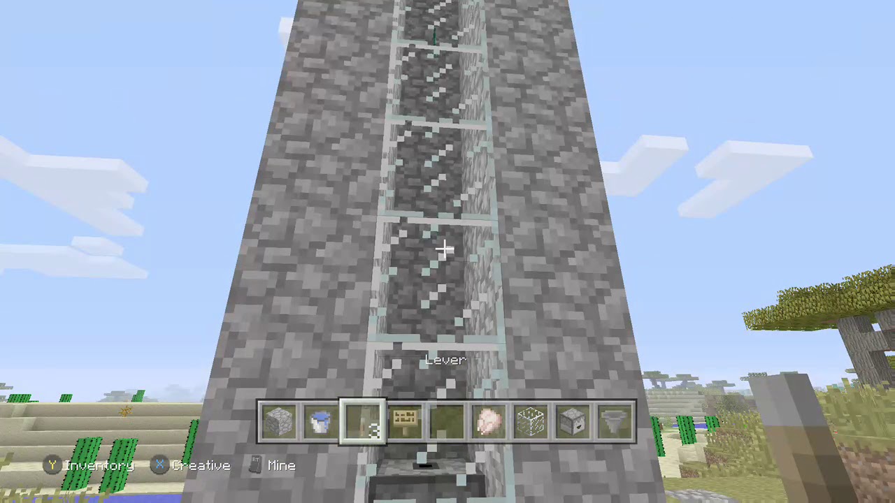 easy minecraft item elevator - YouTube