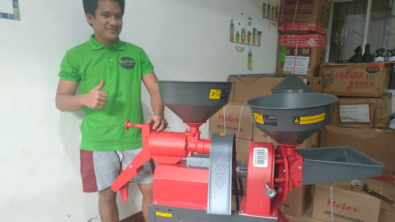 COMBINED RICE MILL WITH GRINDER AND PULVERIZER SET UP GUIDE - YouTube