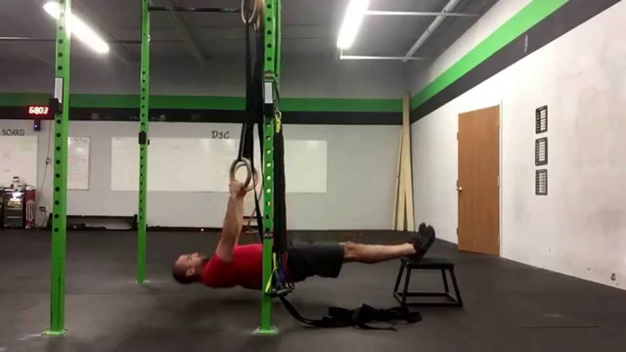 Supine ring rows - YouTube