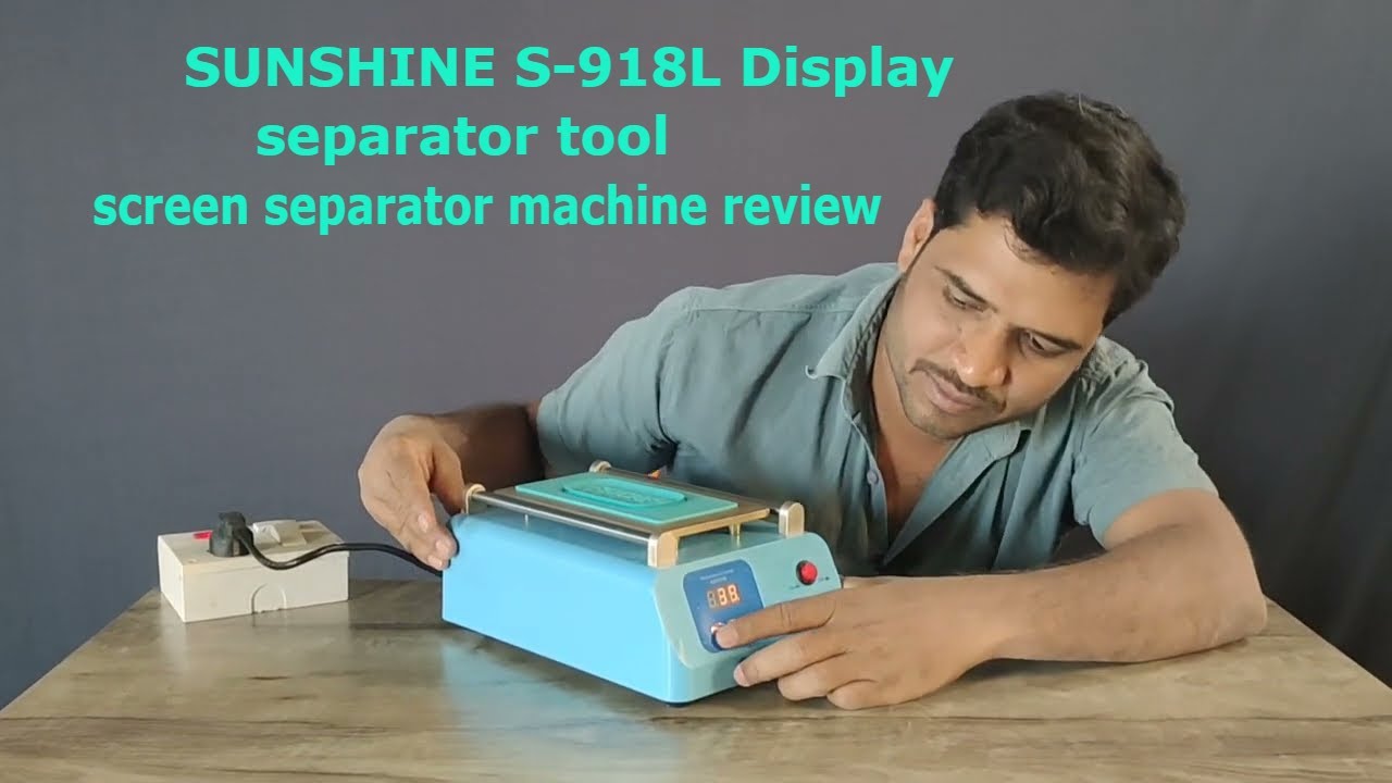 SUNSHINE S-918L screen separator tool || screen separator machine ...