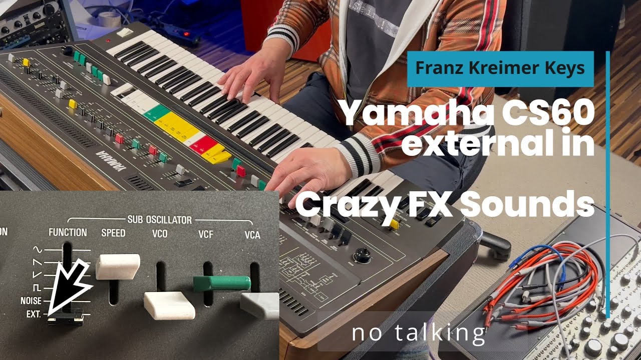 Yamaha CS60 external in - Crazy FX Sounds! - YouTube