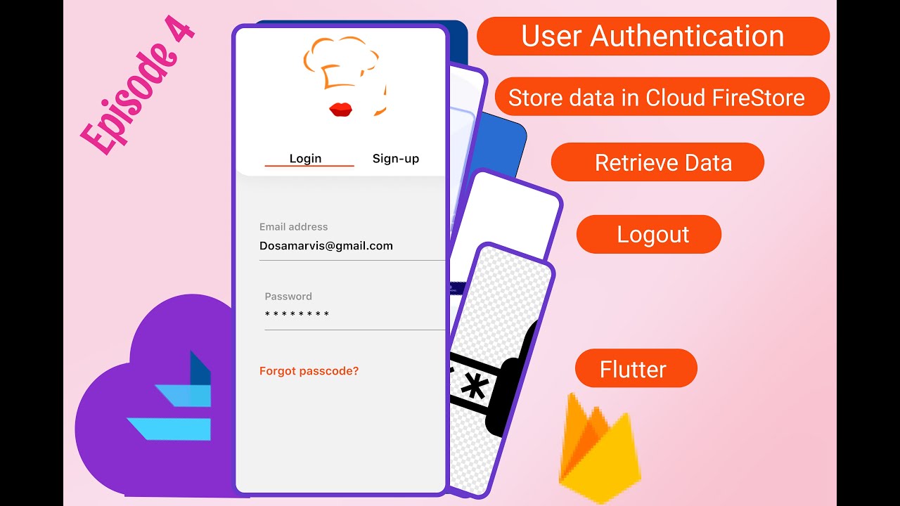 Flutter Firebase Authentication Store And Retrieve Data Cloud