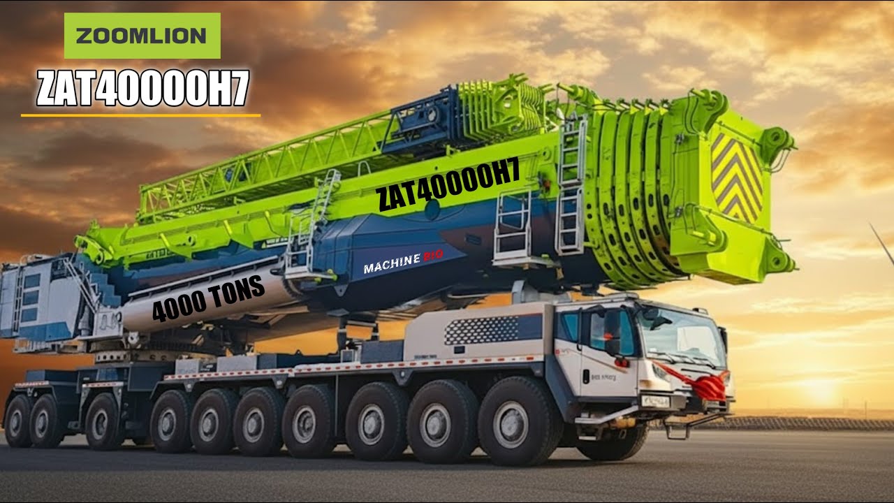 Zoomlion ZAT40000H7 World's Largest Mobile Crane - YouTube