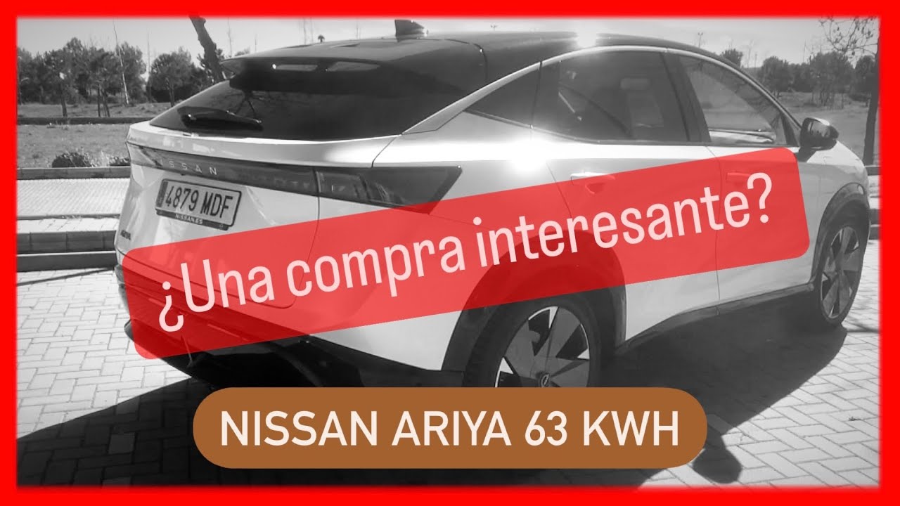 Probamos el Nissan Ariya 4x2 batería de 63 kWh y 394 km WLTP - YouTube