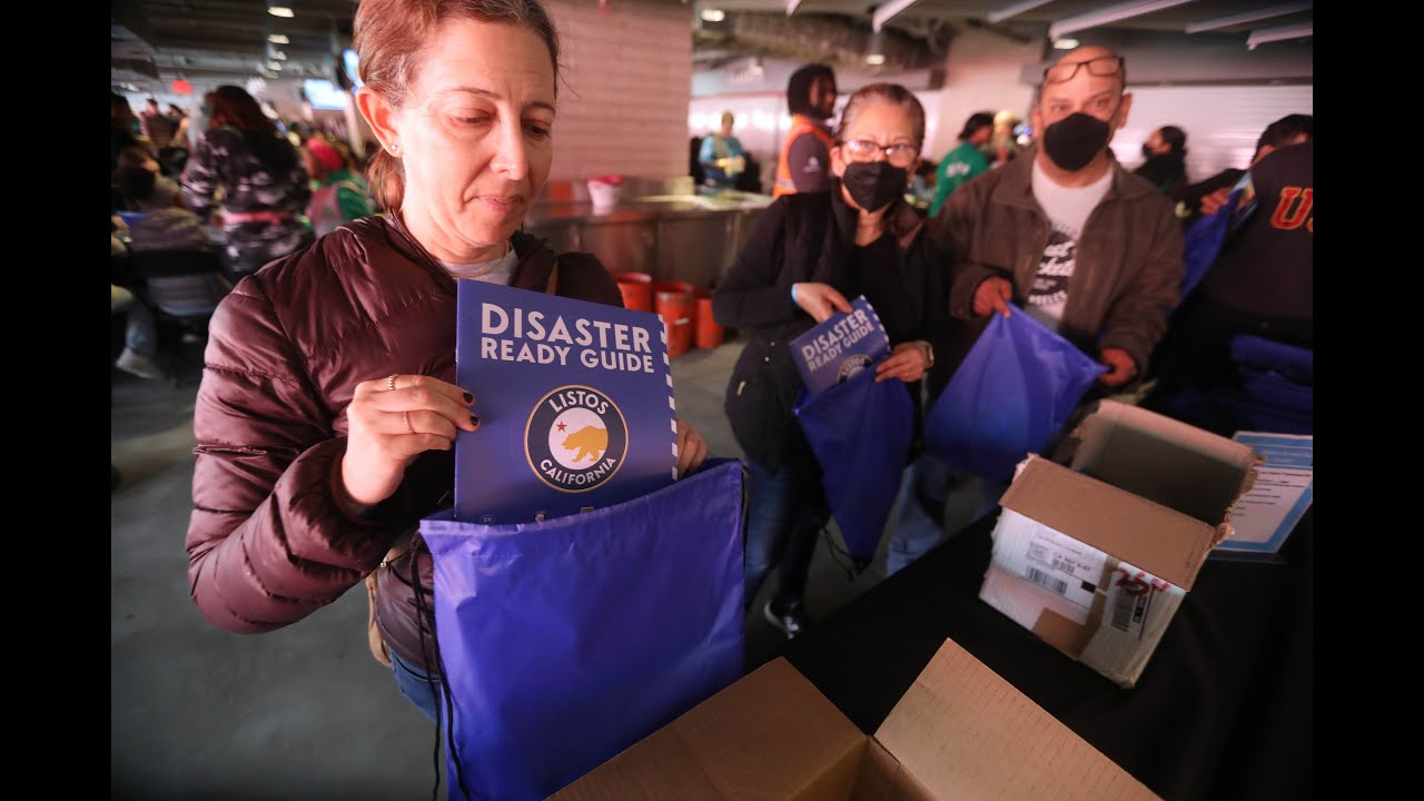 Backed by Listos California, L.A. Works assembles kits to help people ...