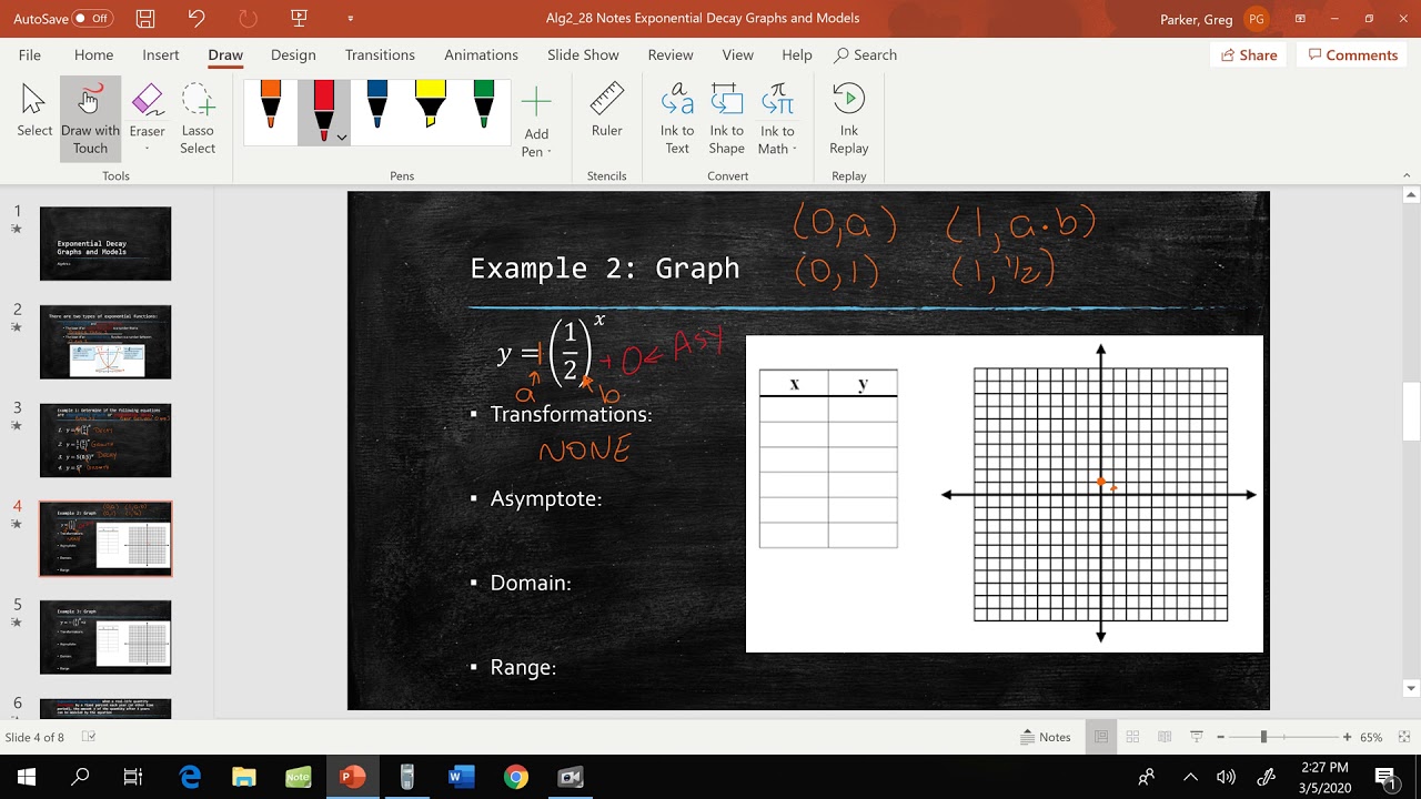 #28 Notes Exponential Decay Graphs & Models Part 1 - YouTube