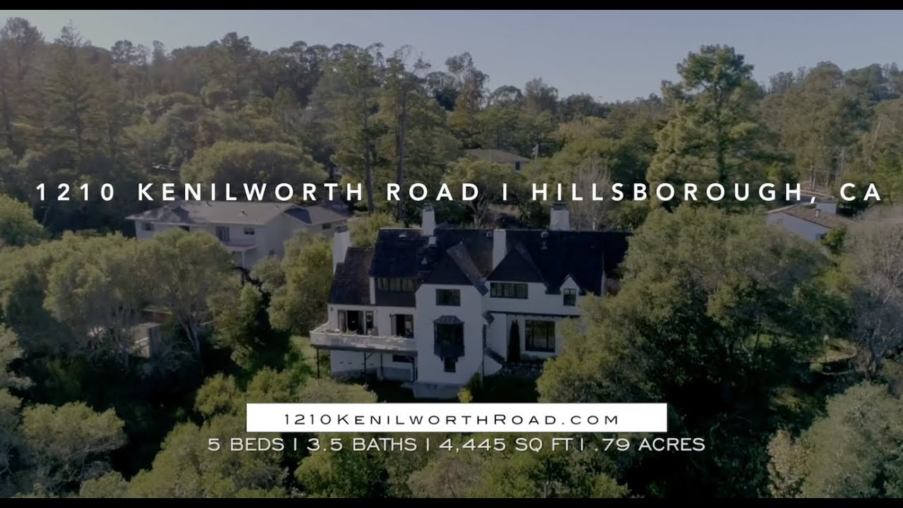 1210 Kenilworth Road Hillsborough, CA - YouTube