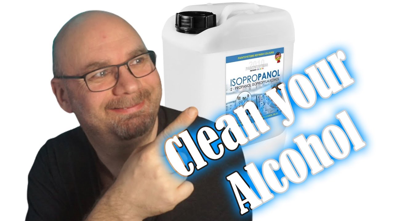 Cleaning my IPA isopropyl alcohol - YouTube