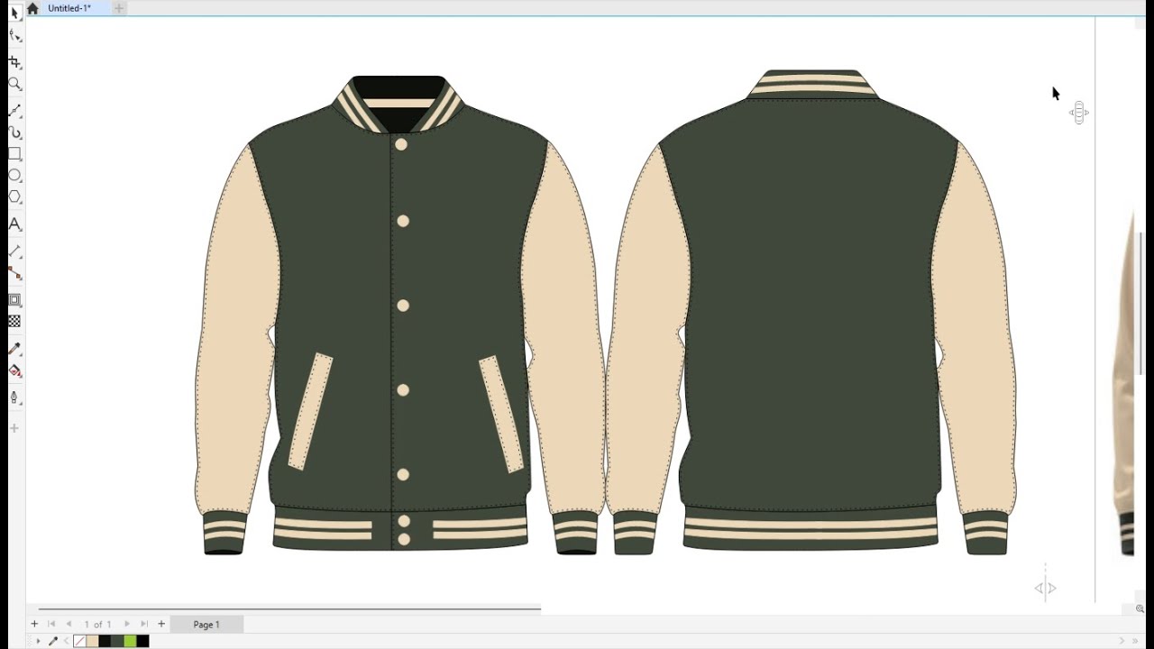 Free Varsity Jacket Mockup & Free Vector File (Corel Draw) - YouTube