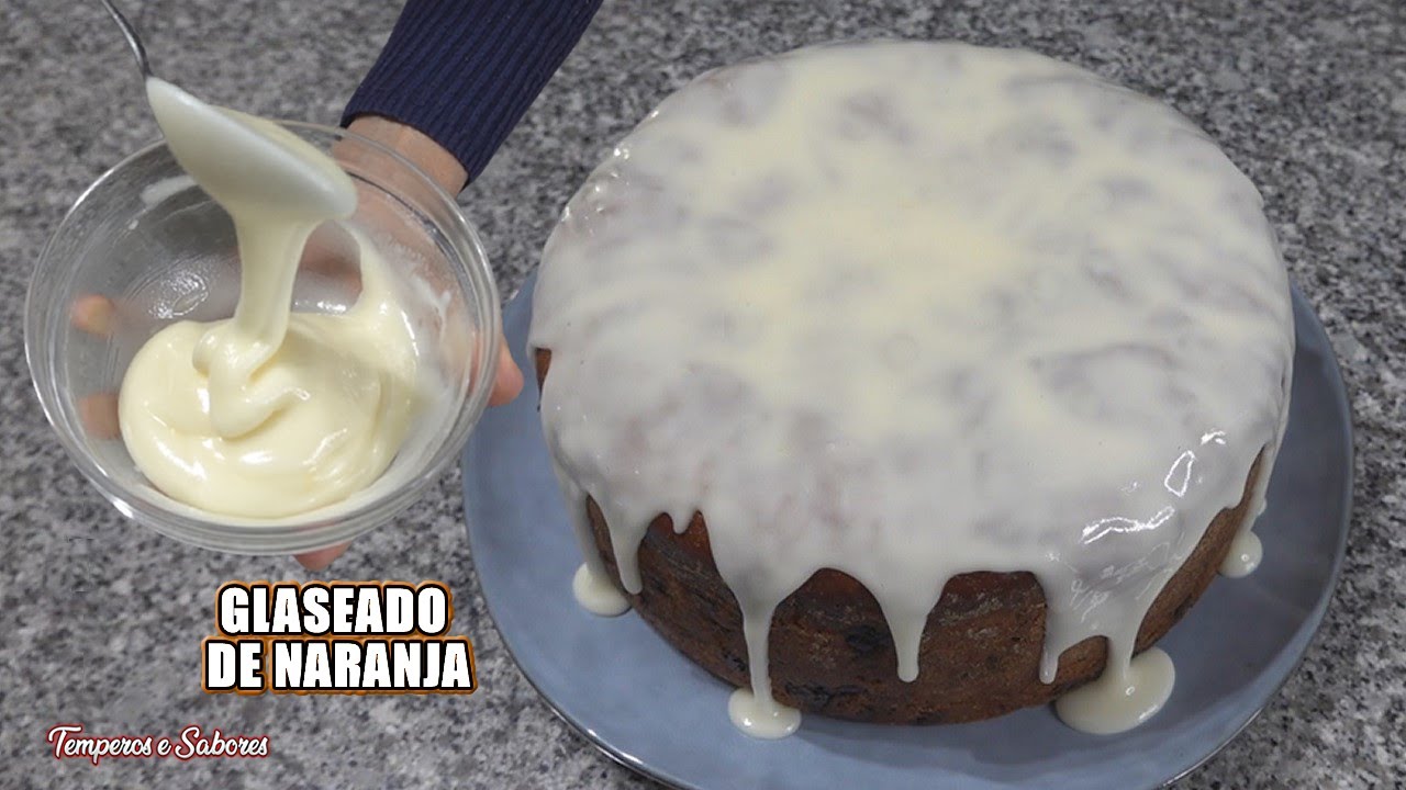 GLASEADO DE NARANJA PARA DECORAR POSTRES MUY FÁCIL - YouTube