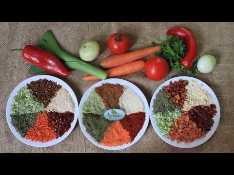 Kurutulmuş meyve ve sebze üretimi