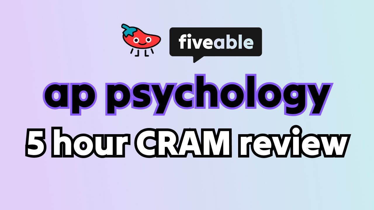 AP Psychology 5 Hour CRAM – All Units Review - YouTube