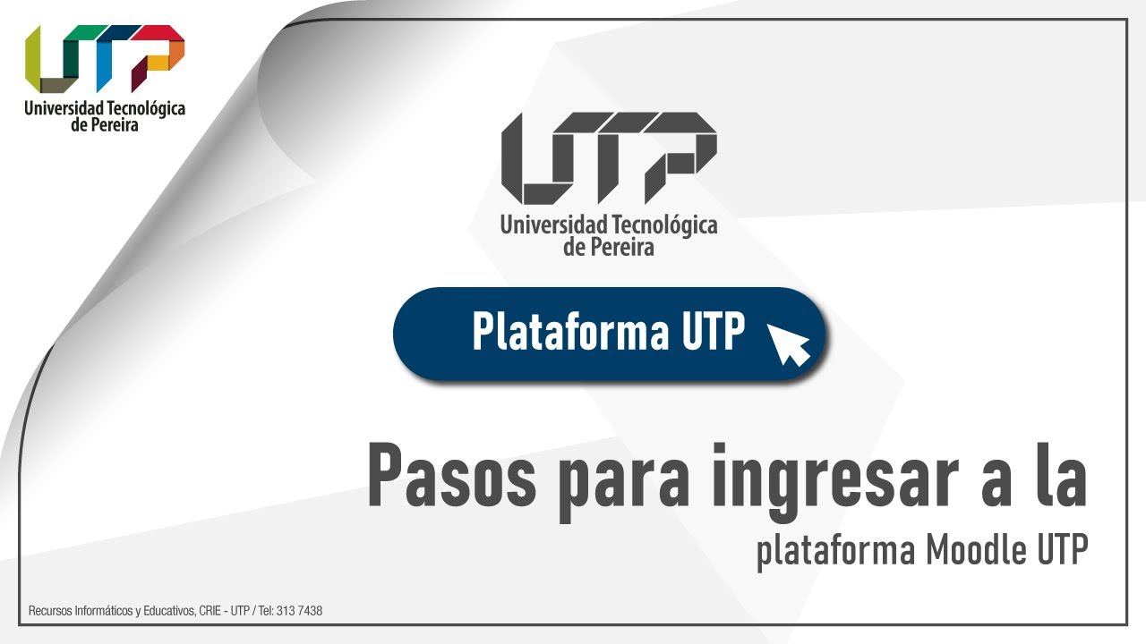 Video Tutorial: Pasos para ingresar a la Plataforma Moodle UTP - YouTube