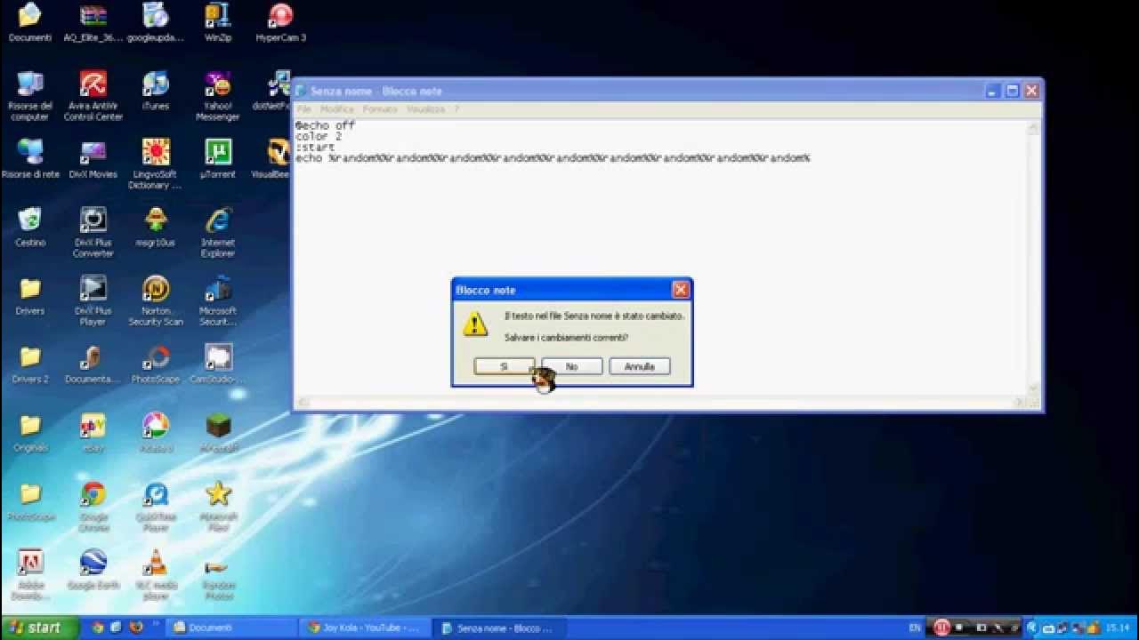 How to do the Matrix hack using Notepad!Full HD(720p) - YouTube