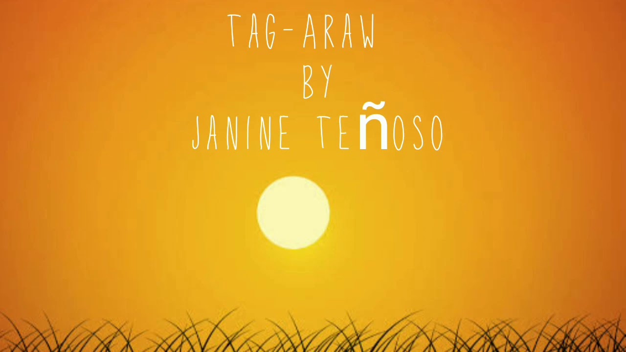Tag-araw by Janine Teñoso with Lyrics - YouTube