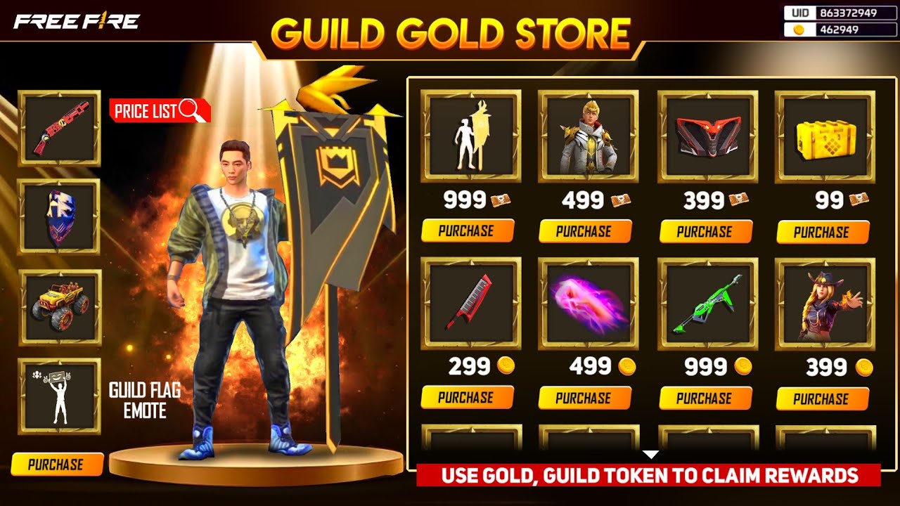 NEW GUILD STORE EVENT | FF MAX NEW GOLD SPIN EVENT FREEFIRE | FREEFIRE ...
