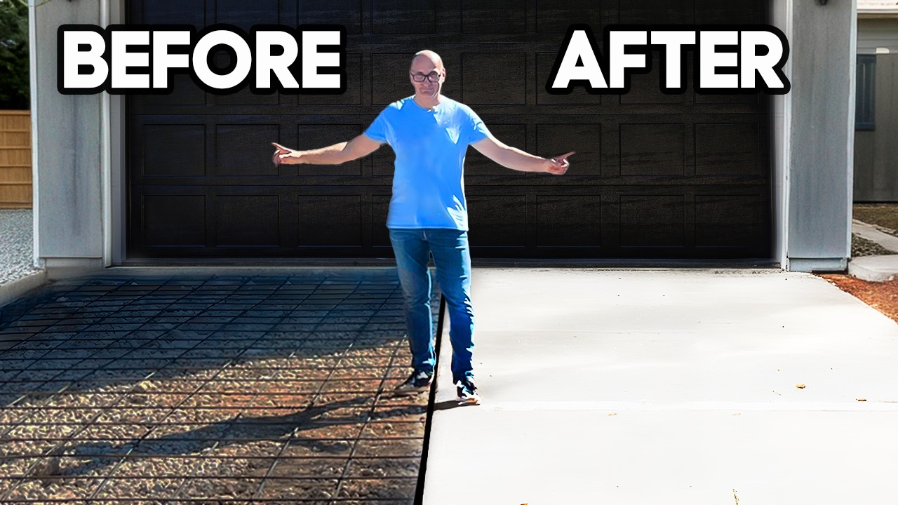 How to Pour a Concrete Driveway: Tips for First-Time Builders - YouTube