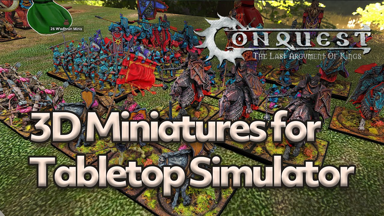 3D Conquest Miniatures for Tabletop Simulator - free new collection ...