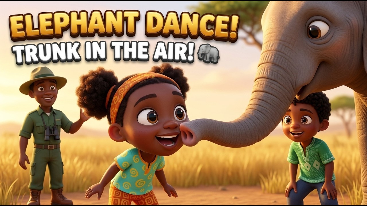 ELEPHANT! The Elephant Dance 🐘 African Animal Song | Petit Djembé TV ...