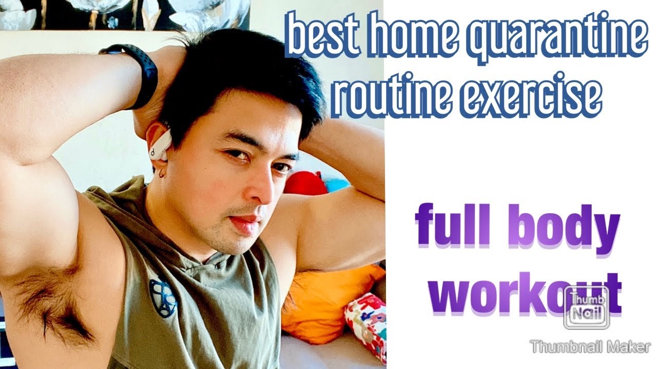 HOME QUARANTINE WORKOUT ROUTINE / fullbody - YouTube