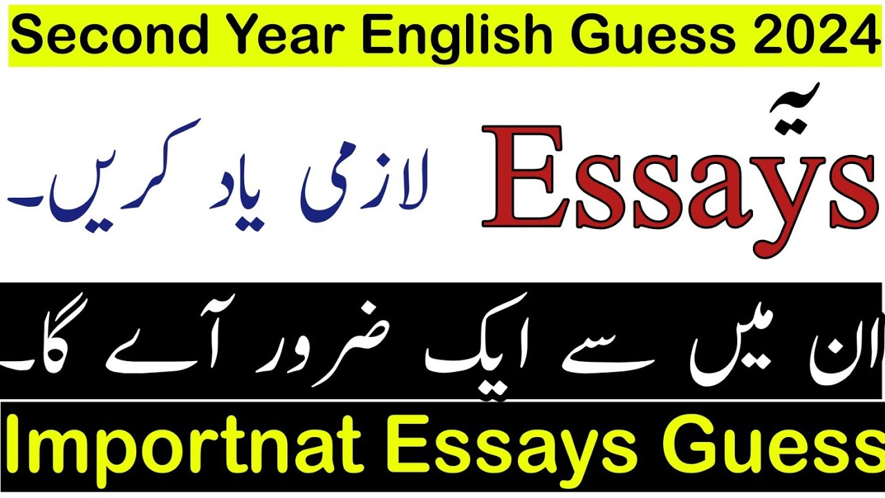 English Guess Paper 2024 English Important Essays For 2nd Year english-guess-paper-2024-english-important-essays-for-2nd-year