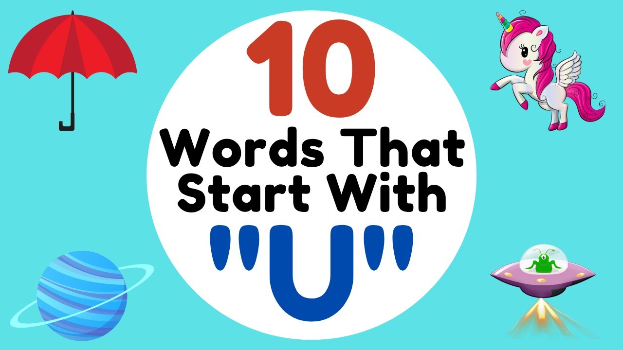 Words That Start With Letter U For Toddlers |Words That Start with U ...