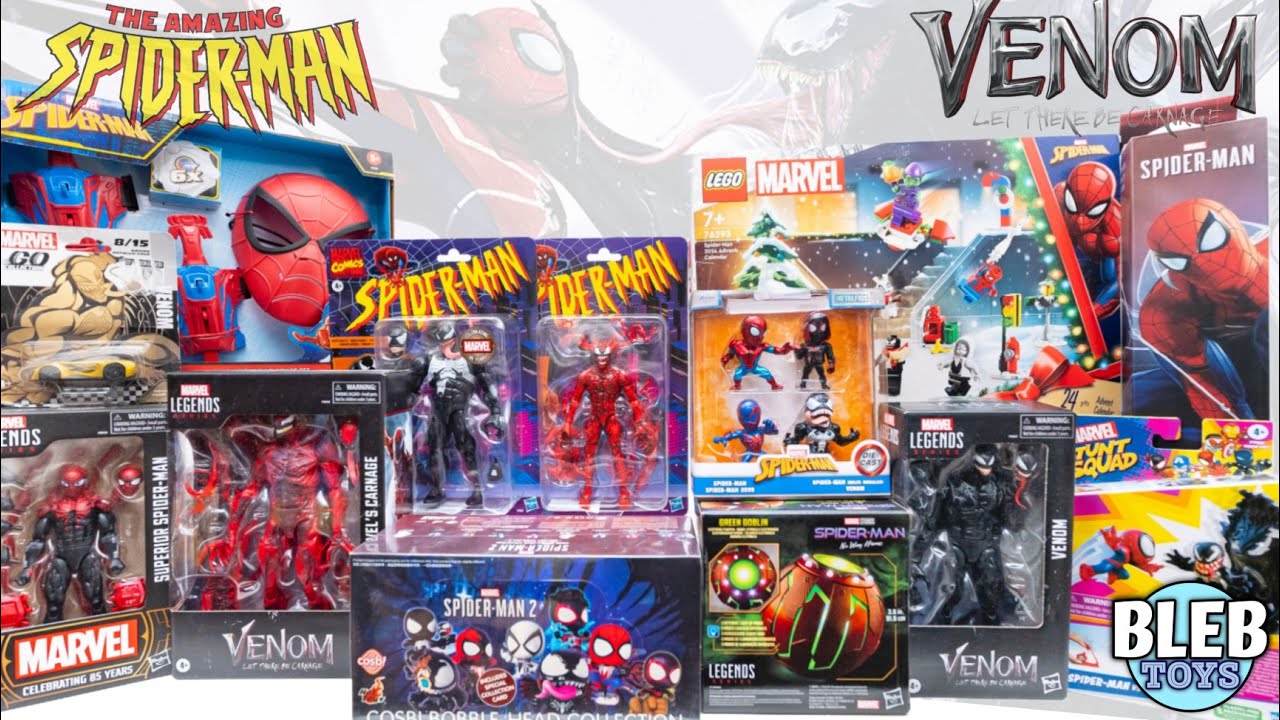 Spider-man vs Venom toy collection unboxing | Venom let there be ...