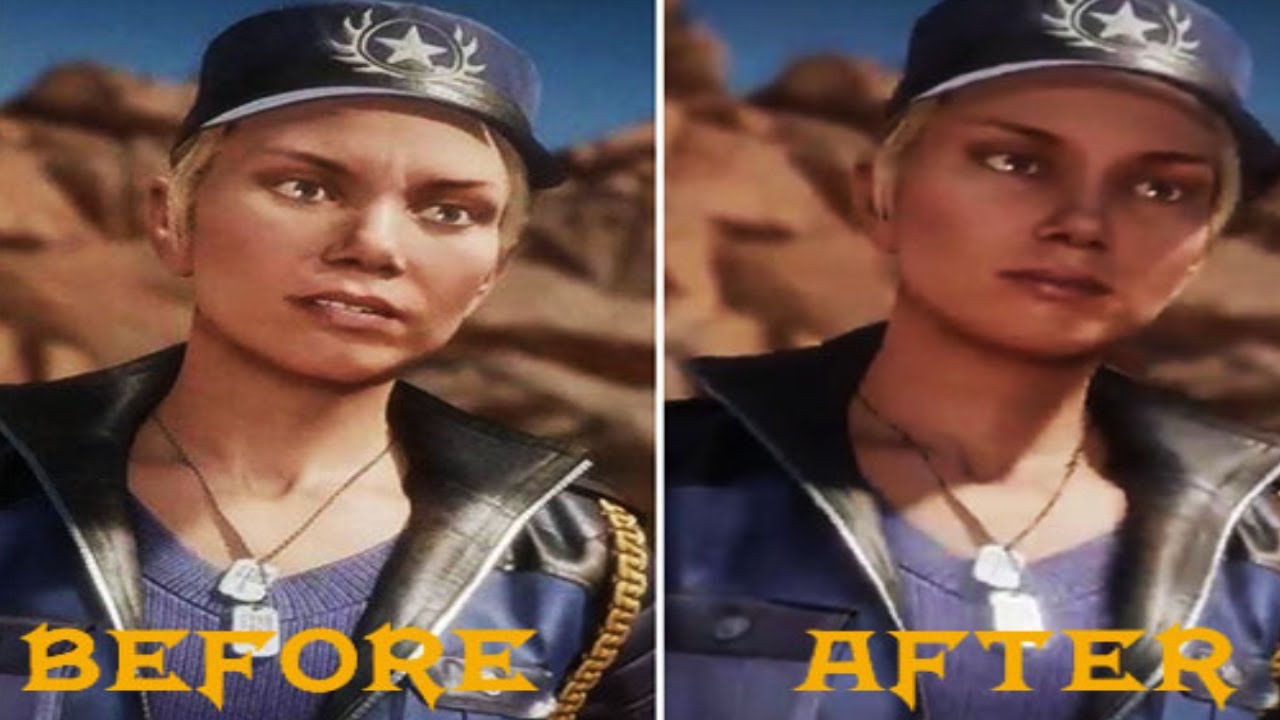 MORTAL KOMBAT 11 SONYA'S FACE FIXED - YouTube