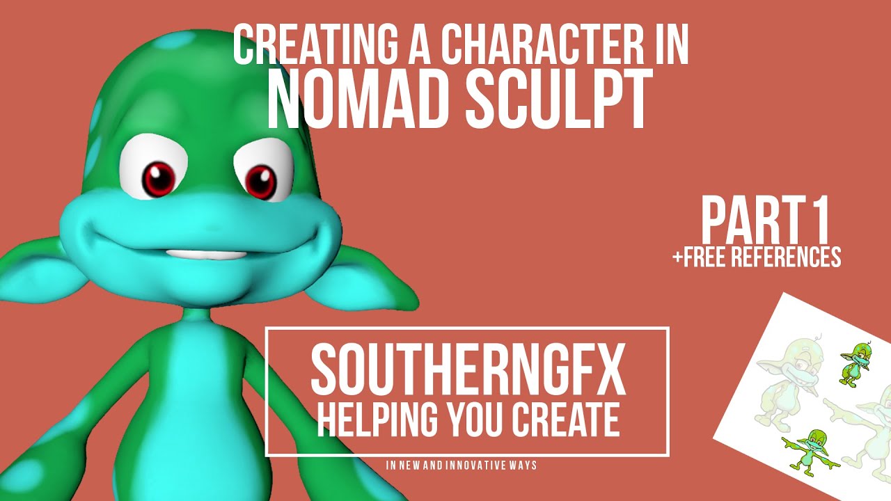 Nomad Sculpting App - the Nomad character sculpt - YouTube