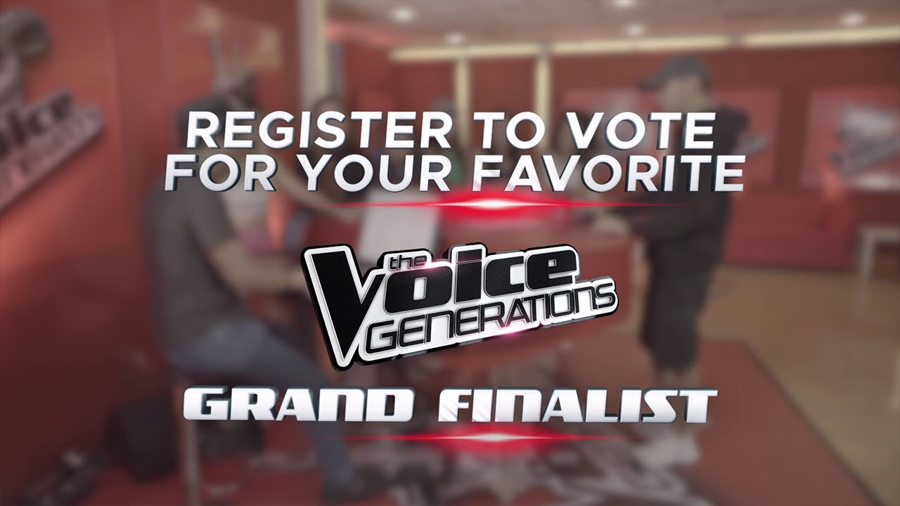 The Voice Generations: Register to vote! - YouTube