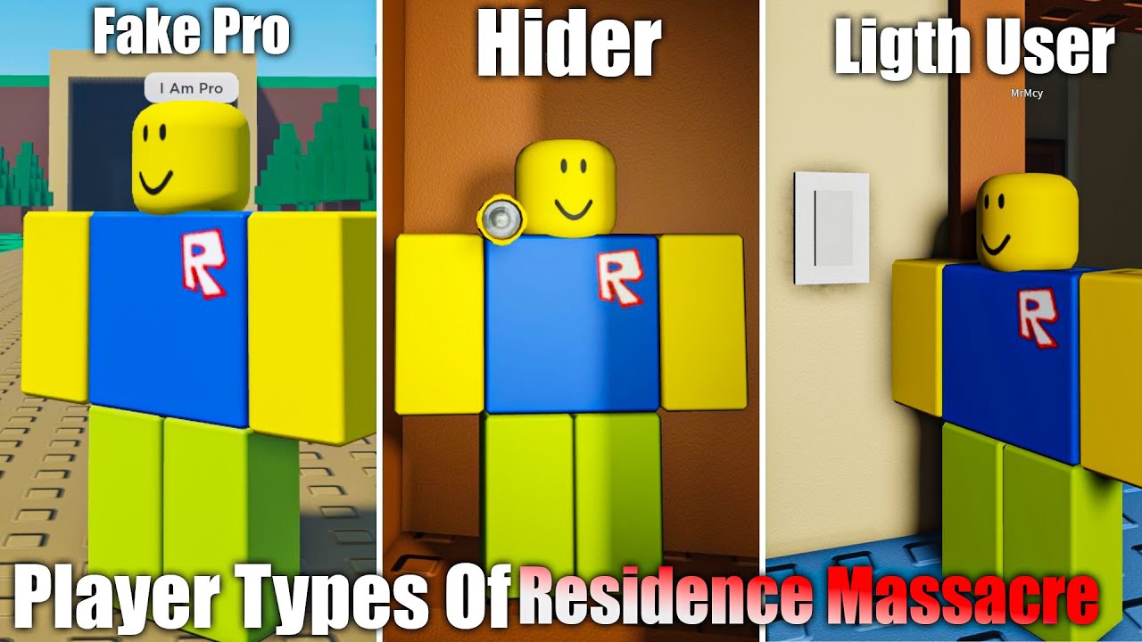 Residence Massacre Most Common Player Types - ROBLOX - YouTube
