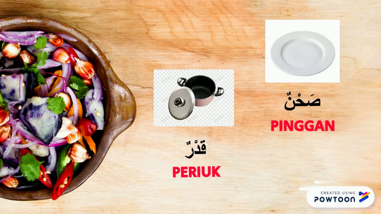 Peralatan Di Dapur dalam Bahasa Arab - YouTube