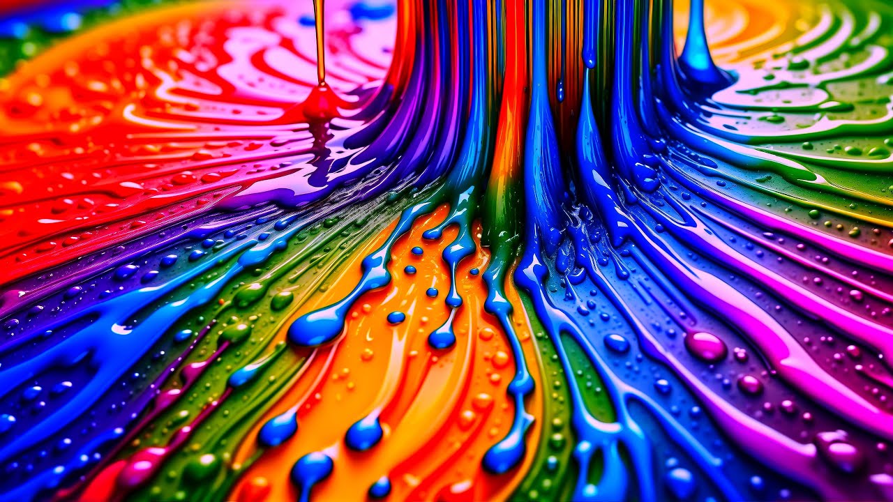 Juicy Streaks of Paint - Copyright Free Background Visuals, Liquid ...