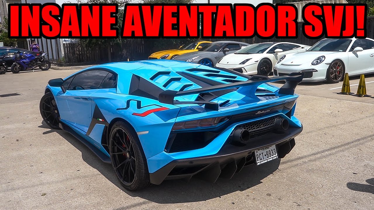 STRAIGHT PIPED Aventador SVJ FLEXES on Other SUPERCAR OWNERS at Exotic ...