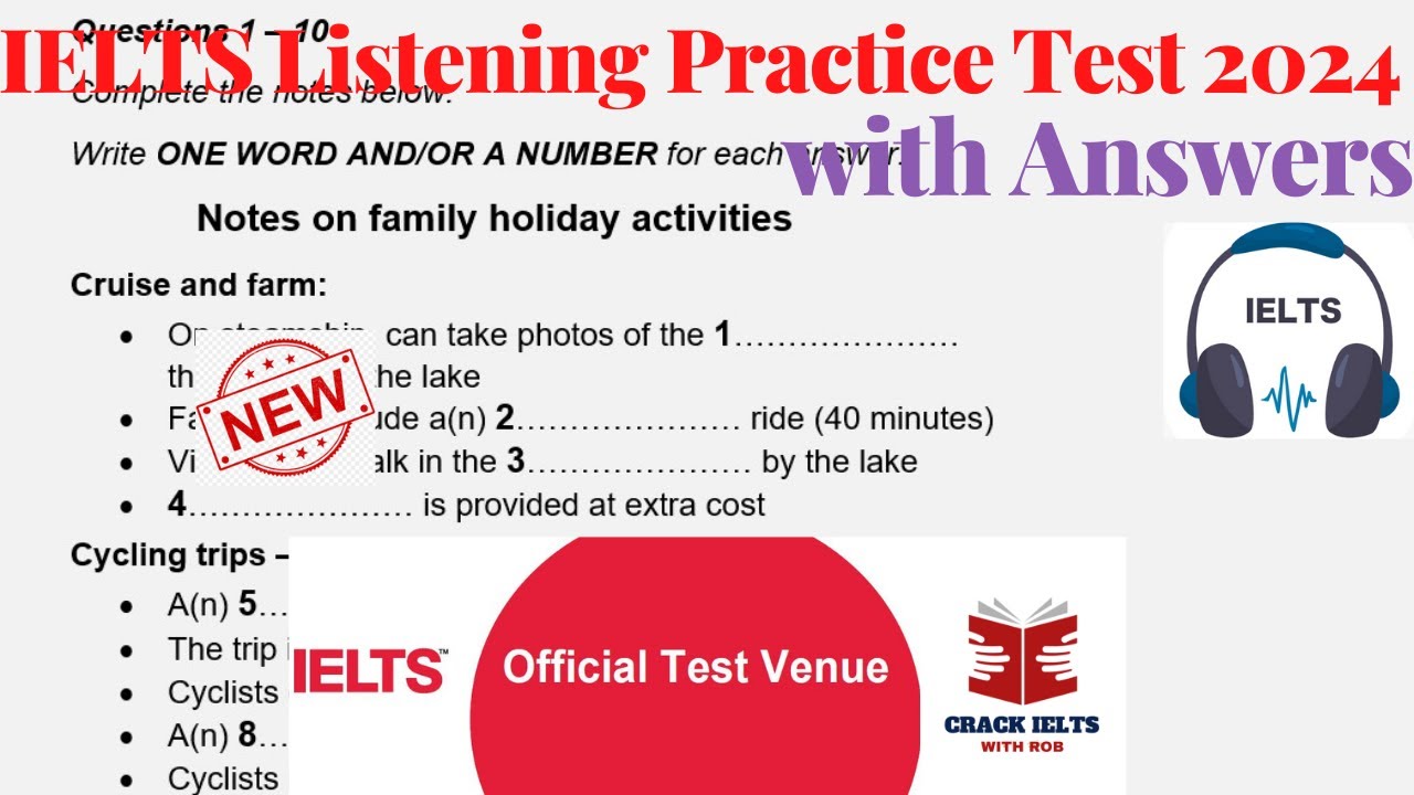 IELTS Listening Practice Test 2024 with Answers | 10.06.2024 - YouTube