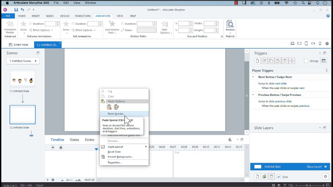 Using Paste Special to Retain Formatting Within Groups in Articulate ...
