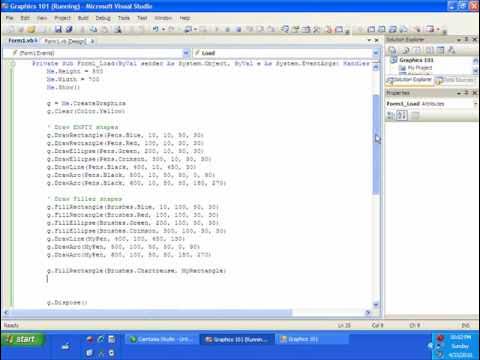 VB.NET Graphics 101 Part 2 - George School - YouTube