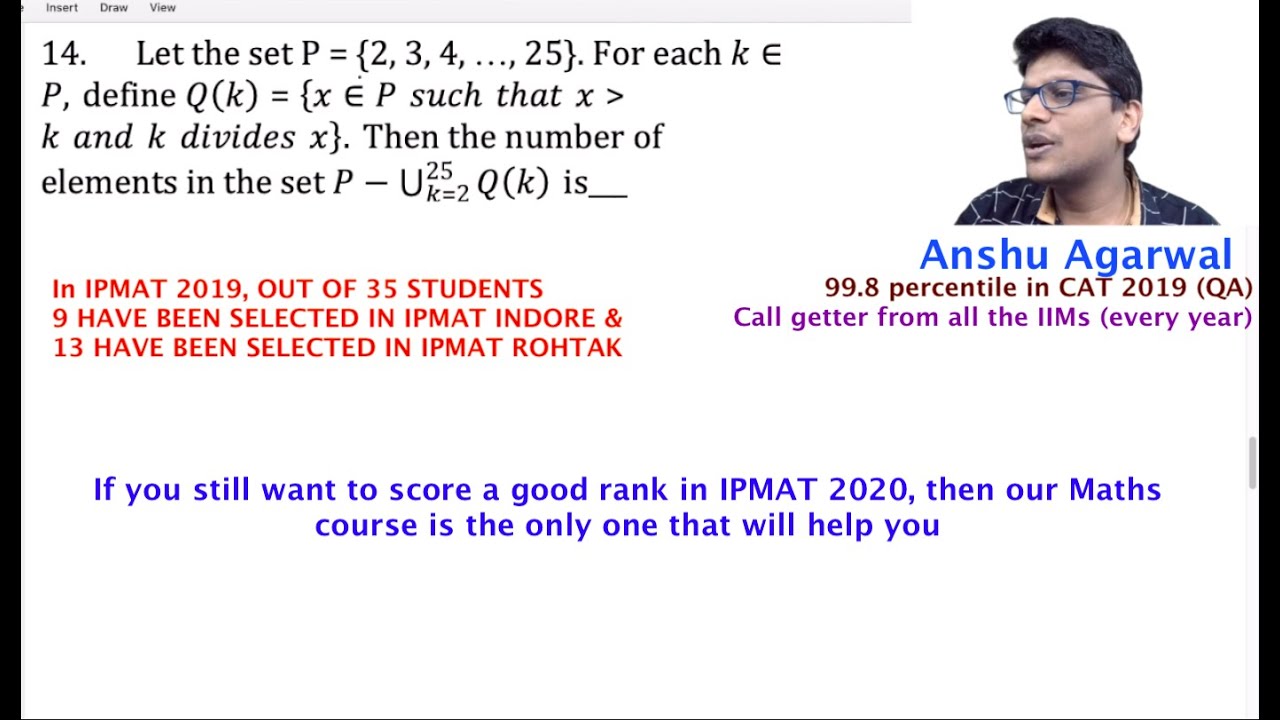 IPMAT Indore 2019 Question Paper Part 03 | IPMAT 2022 Preparation ...
