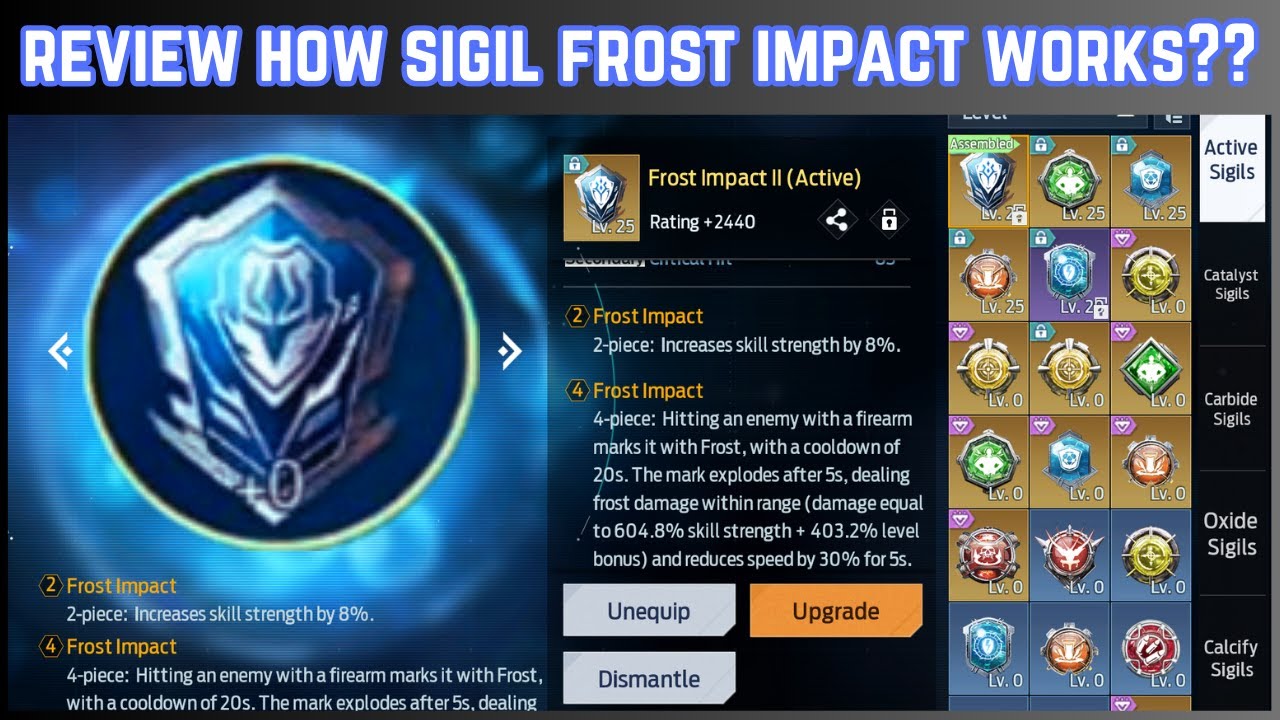 REVIEW FROST IMPACT SIGIL GEN 2 KOK BEDA DAMAGE VEKTOR DAN AK15 ...