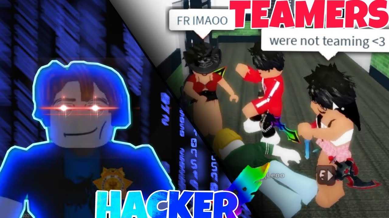 USING HACK IN MM2 TO STOP TEAMERS (with memes) - YouTube